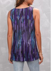 Multi Color Striped Cross Strap Tank Top | Rosewe.com - USD $21.87