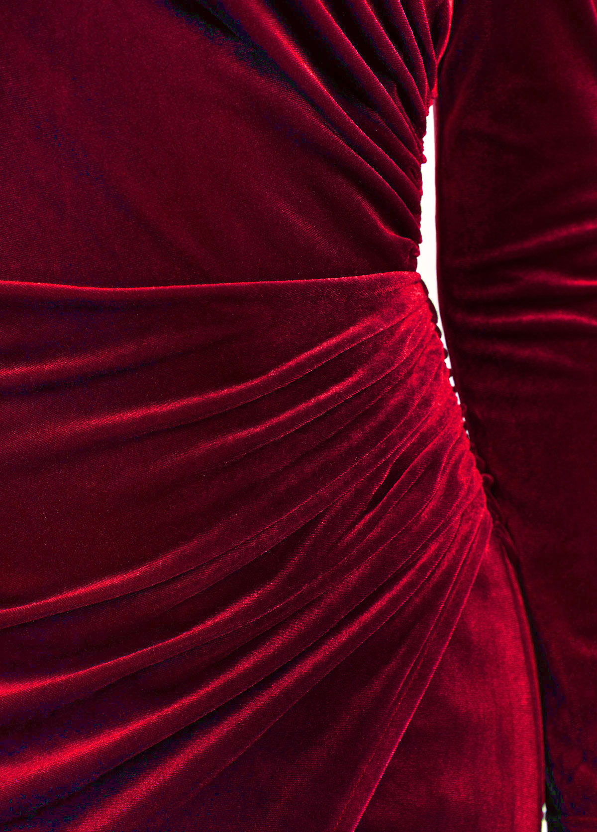 One Shoulder Wine Red Maxi Dress | Rosewe.com - USD $23.99