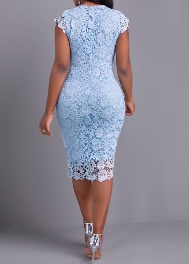 BLUE DRESSES - Trendy Fashion clothing, Women's Clothes, Dress, Swimwear, Tops-ROSEWE