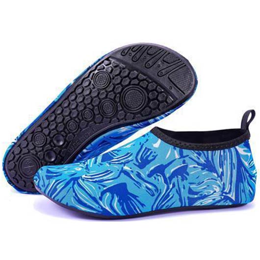 Waterproof Neon Blue Graffiti Print Water Shoes | Rosewe.com - USD $21.98