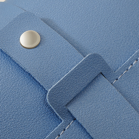 Dusty Blue Hasp Leather Storage Bag Jewelry Organizer | Rosewe.com ...