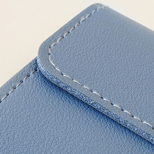 Dusty Blue Hasp Leather Storage Bag Jewelry Organizer | Rosewe.com ...