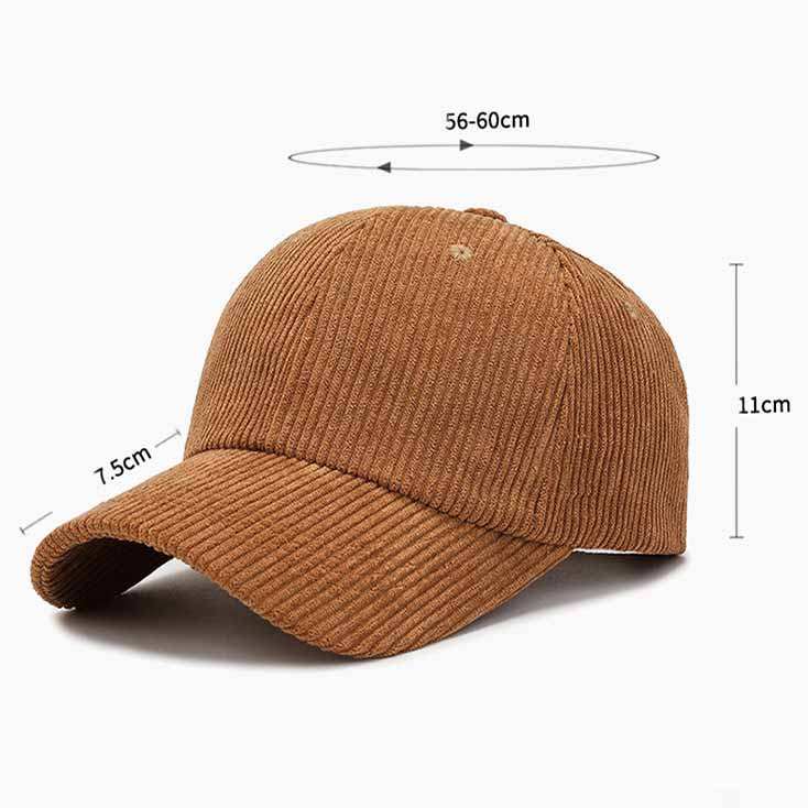 Cotton Detail Dark Camel Baseball Cap | Rosewe.com - USD $12.98