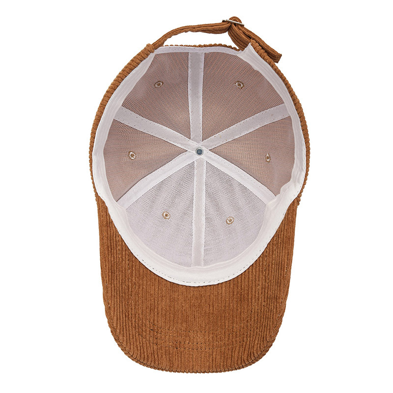 Cotton Detail Dark Camel Baseball Cap | Rosewe.com - USD $12.98