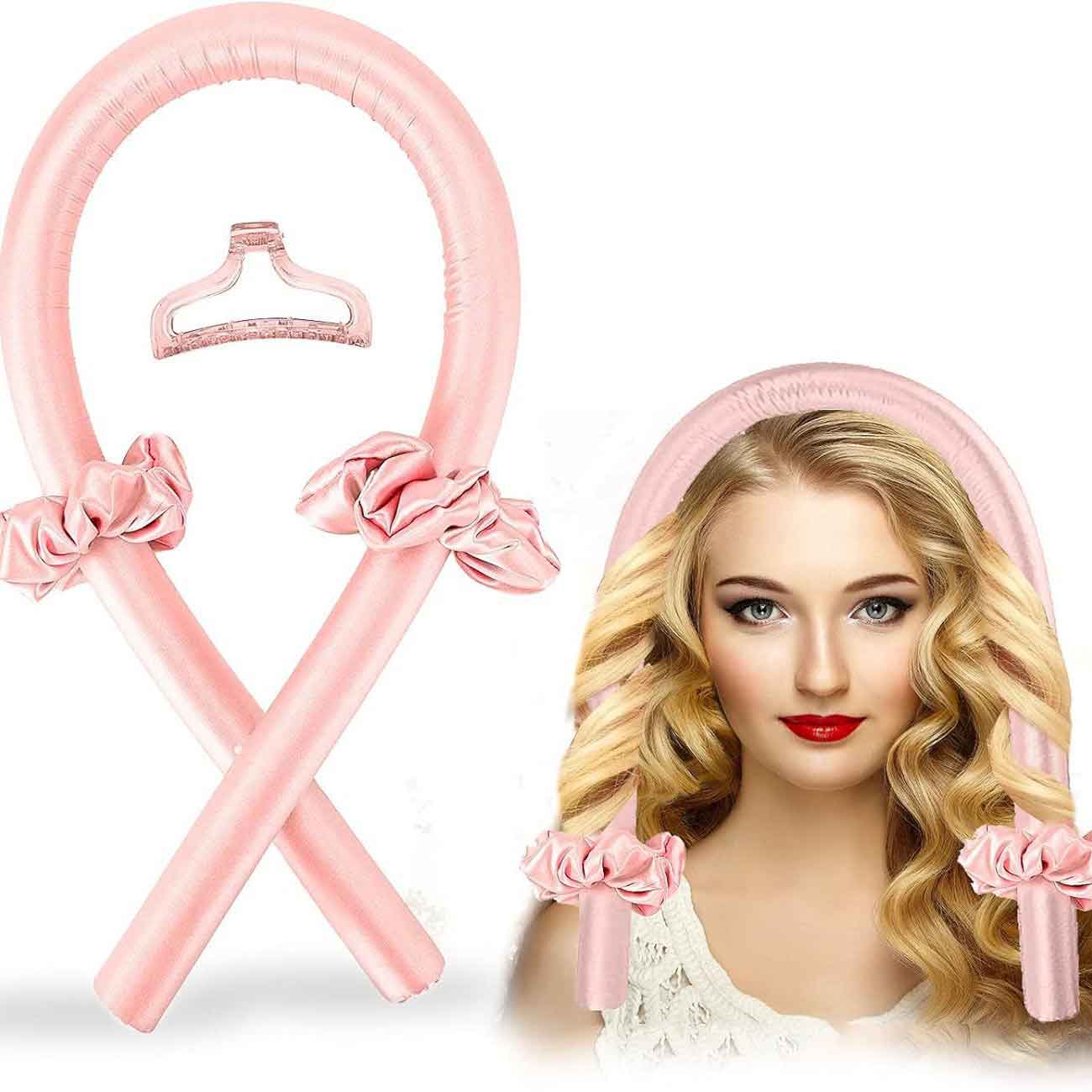 Foam Sponge Pink Curly Hair Kit | Rosewe.com - USD $9.98