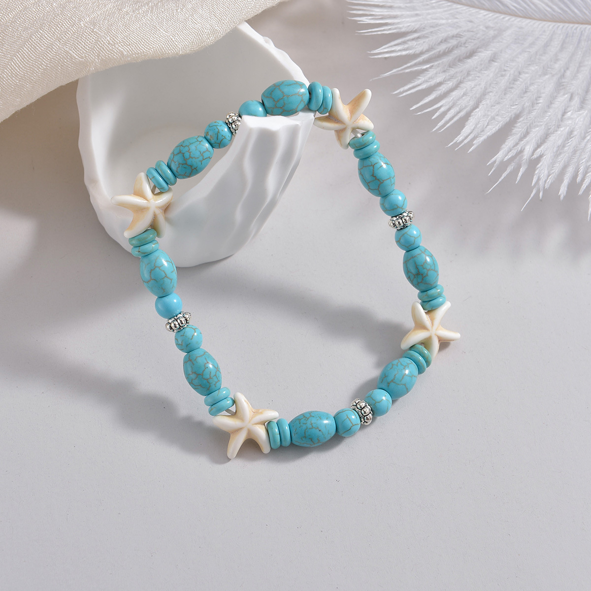 Mint Green Color Polyresin Material Anklet | Rosewe.com - USD $11.98