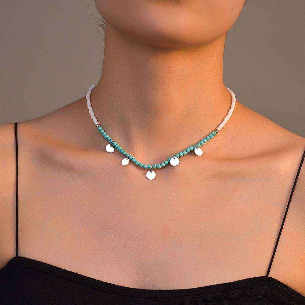 Mint Green Color Polyresin Material Necklace | Rosewe.com - USD $11.98
